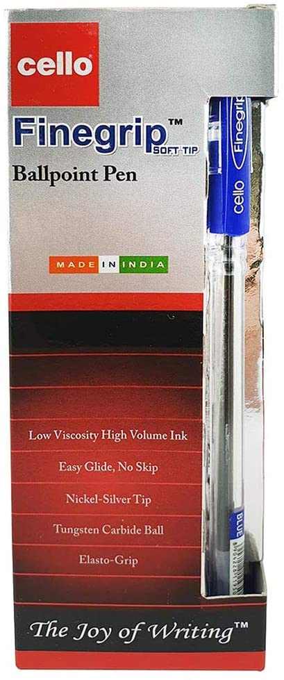 Cello Fine Grip Ballpoint Pen 0.7mm Black, (Pack of 12) | Wholesale ...