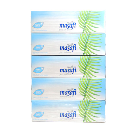 Masafi Facial Tissue 150 x 2ply, Pack Of 6 x 5 Box | Wholesale | Tradeling
